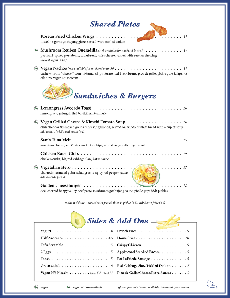 Breakfast/Lunch — Golden Diner