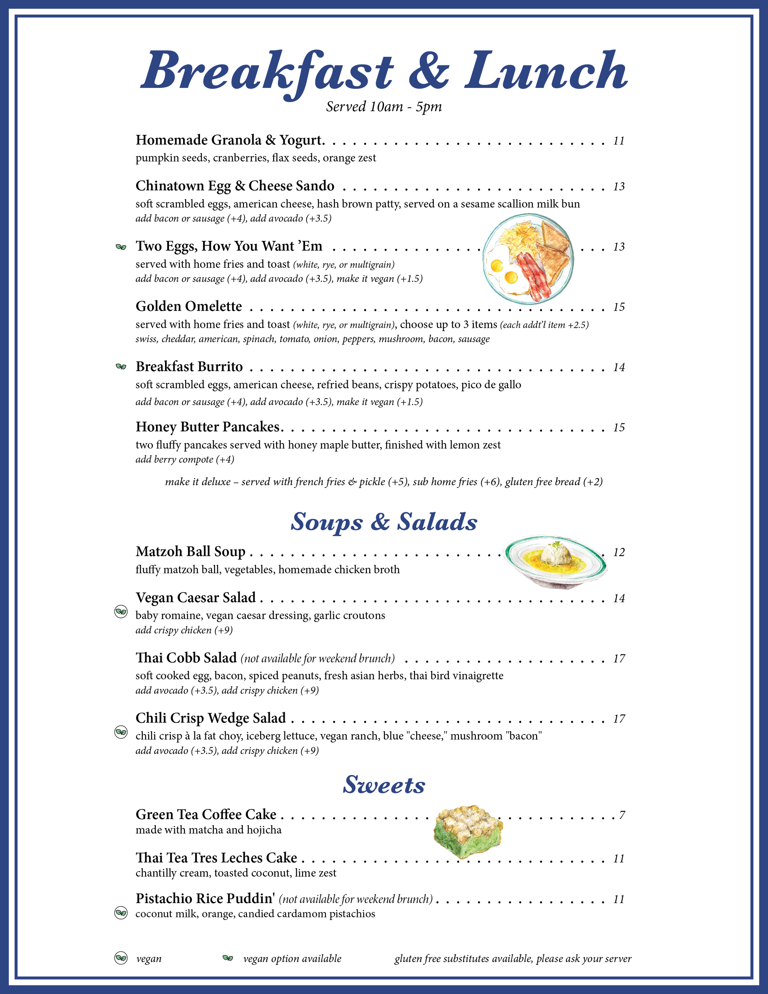 Breakfast/Lunch — Golden Diner