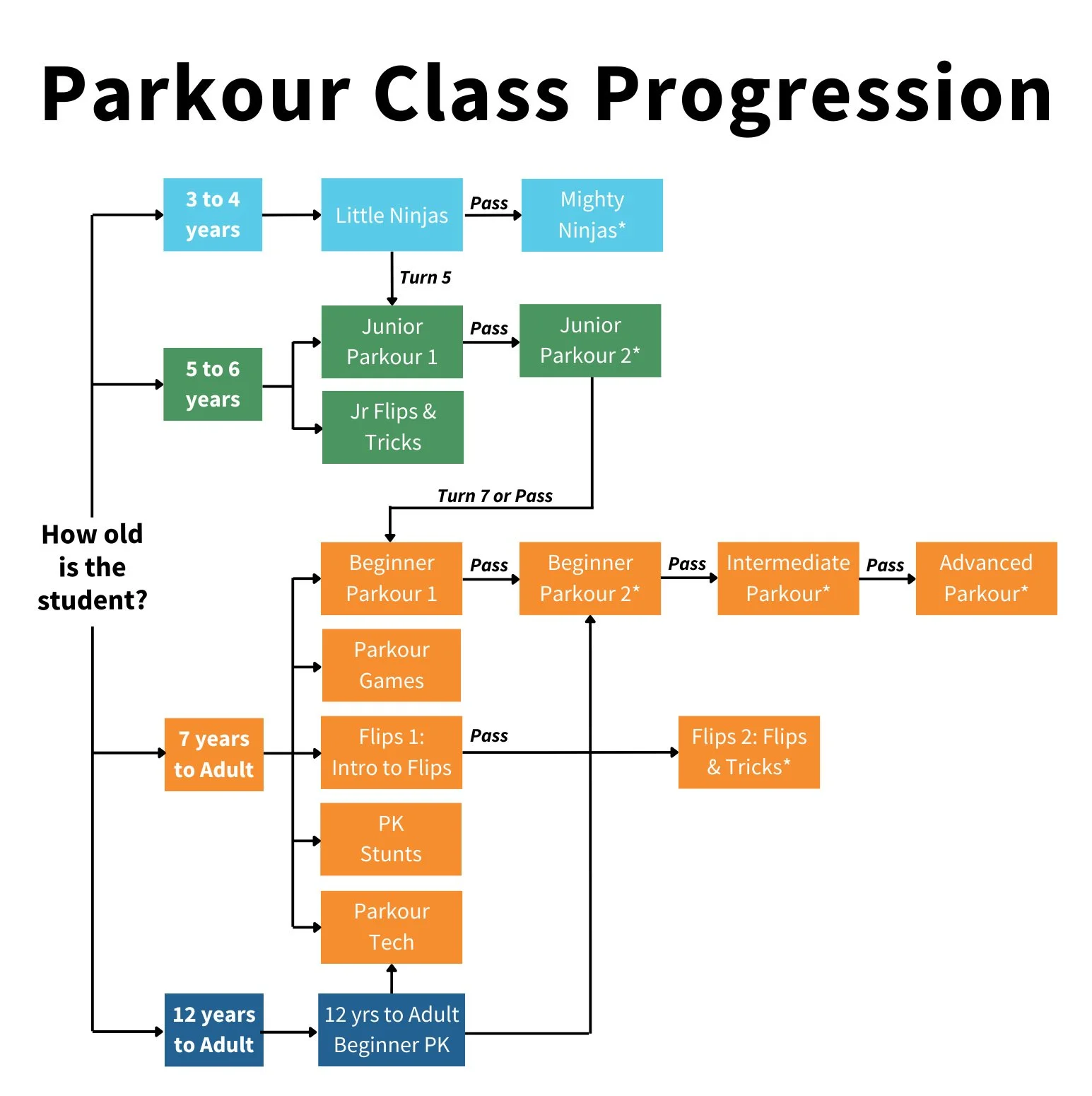 Class Progression — The Movement Park