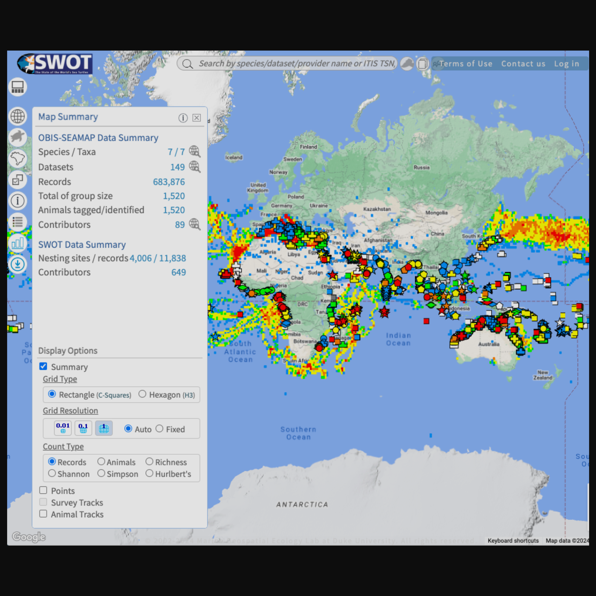 SWOT's Maps of Sea Turtle Nesting and Distribution — The State of the ...