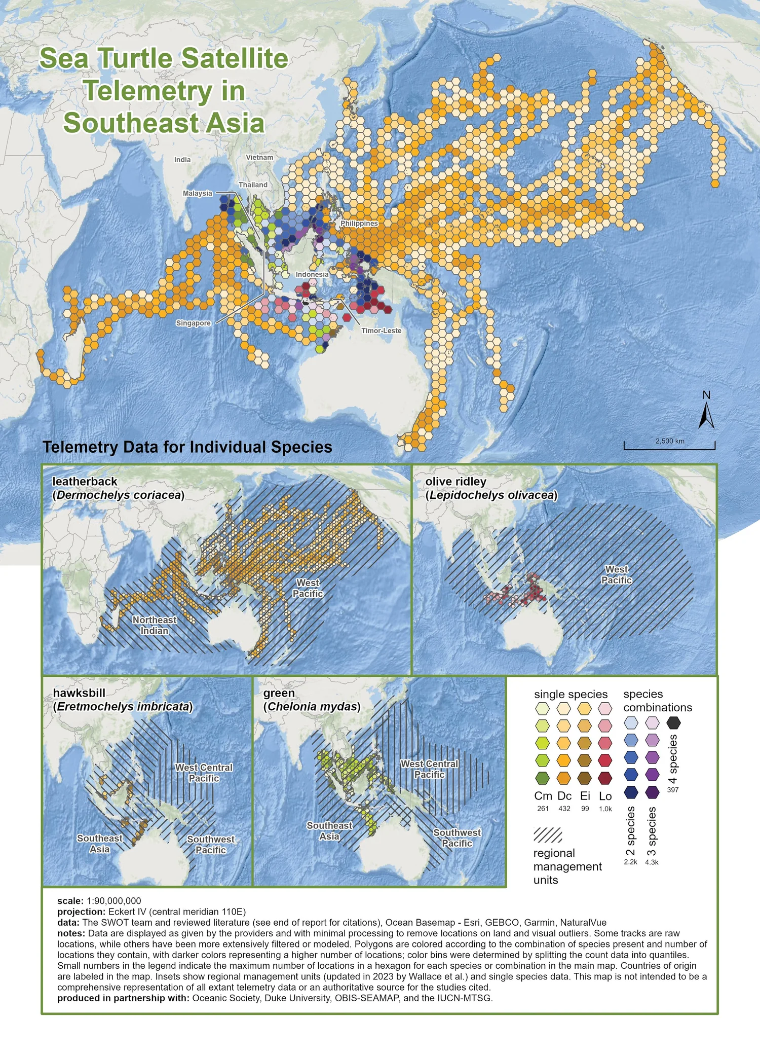 Maps — The State of the World's Sea Turtles | SWOT