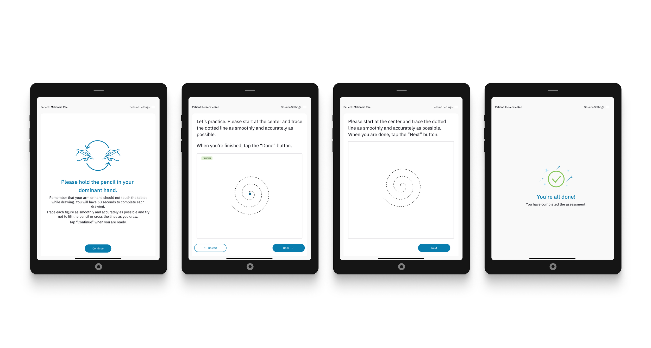 Spiral Tracing Assessment — Casey Coleman