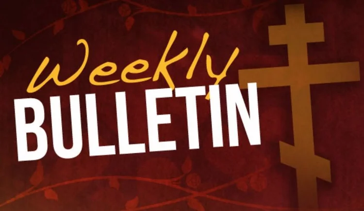 Weekly Bulletin — St. Nicholas of Tolentine