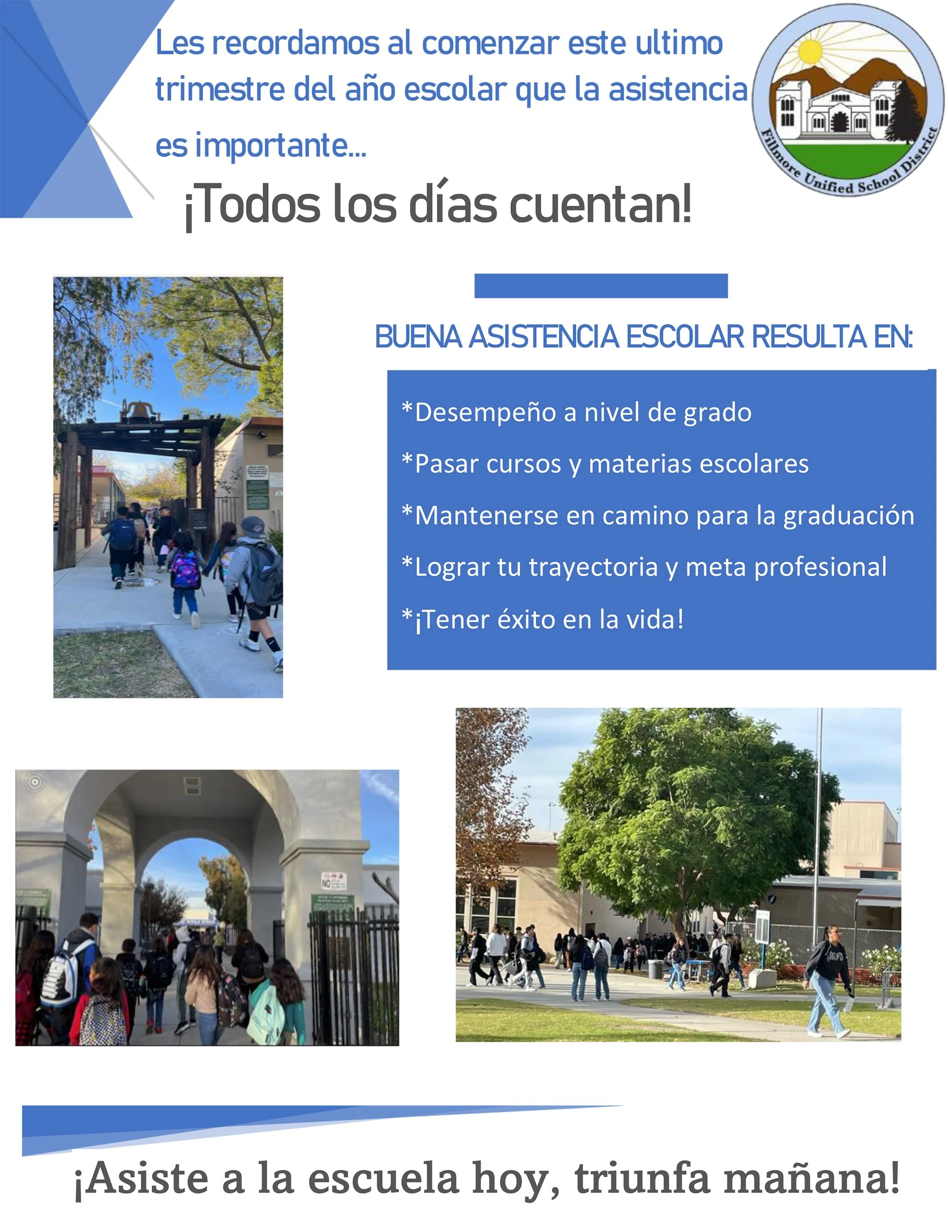 Attendance Matters [English/Spanish] — Fillmore Unified School District