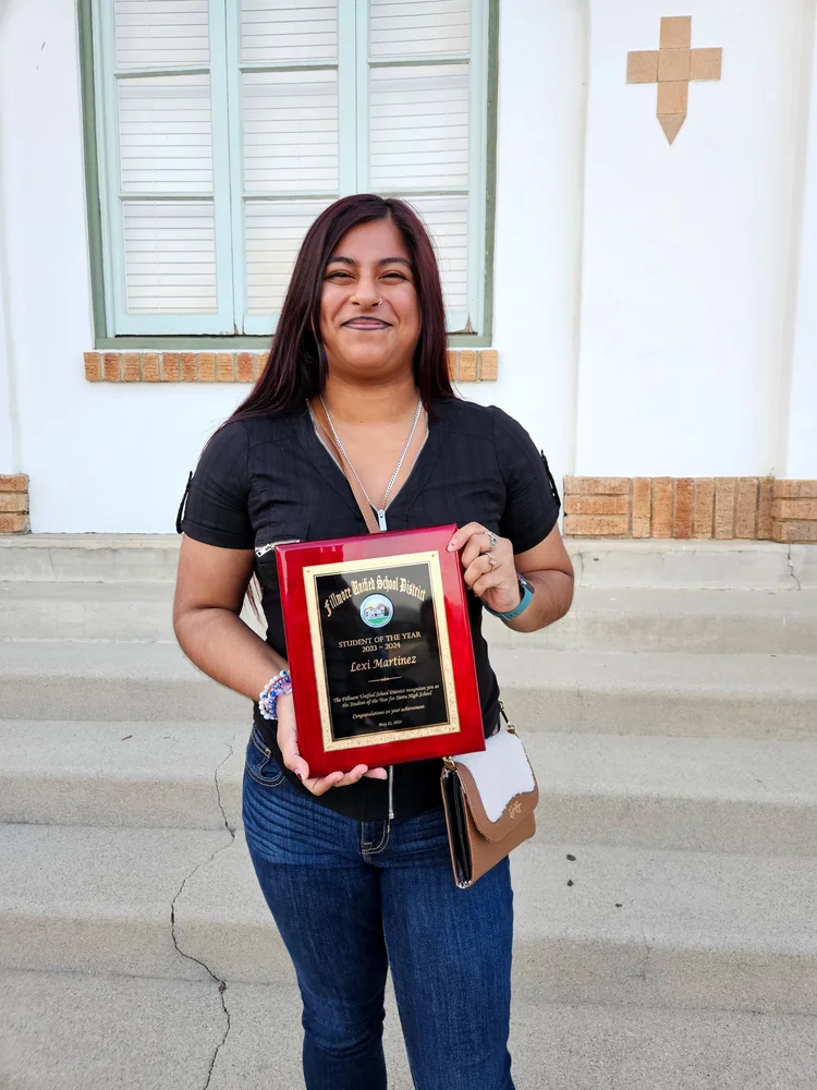 Lexi Martinez Awarded Sierra High School Student of the Year — Fillmore ...