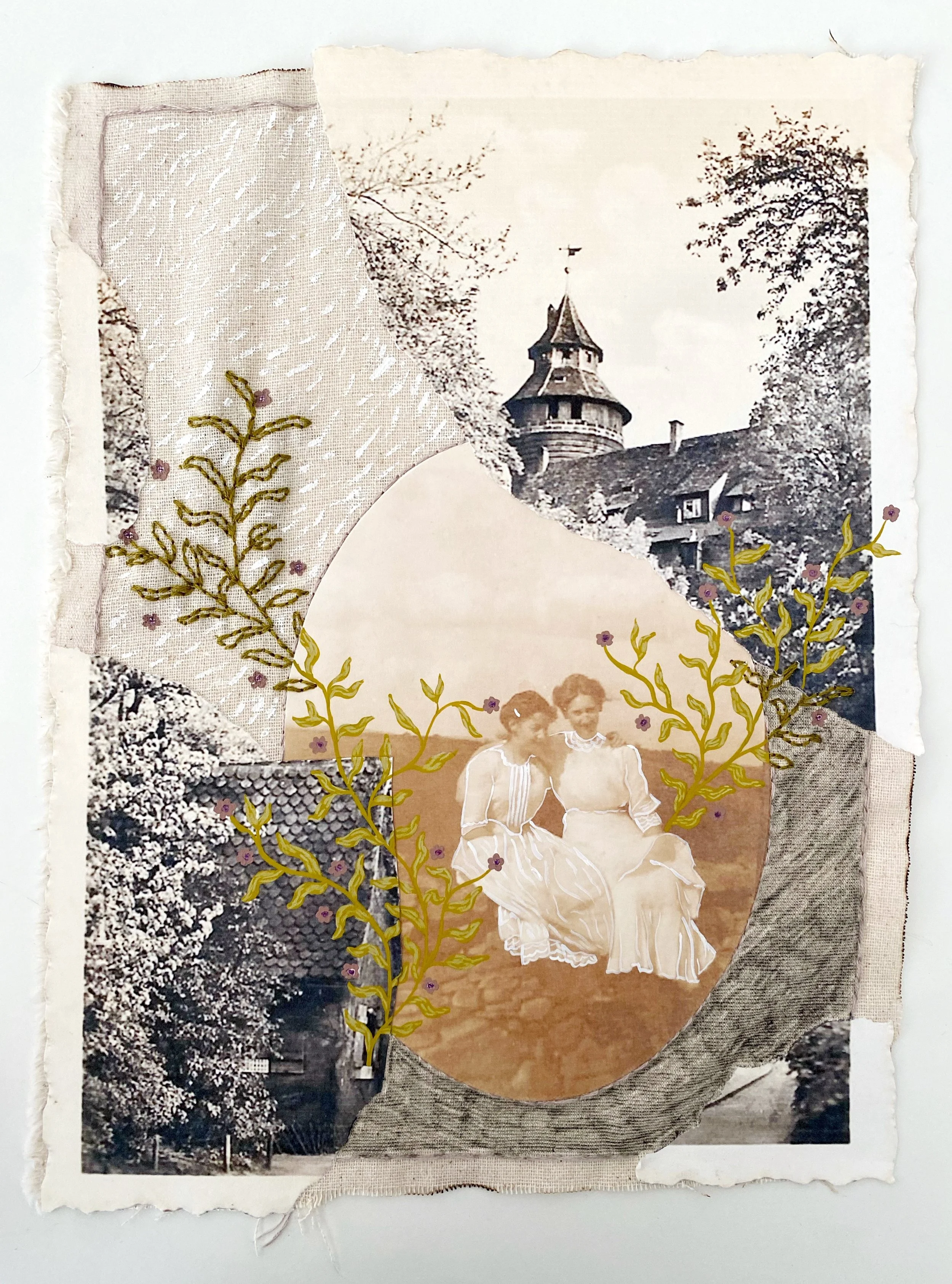 Embroidered Collages — Twiggy Boyer