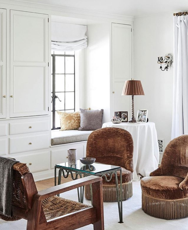 The 'Méandre' Verdigris Iron and Glass Side Table — Blend Interiors