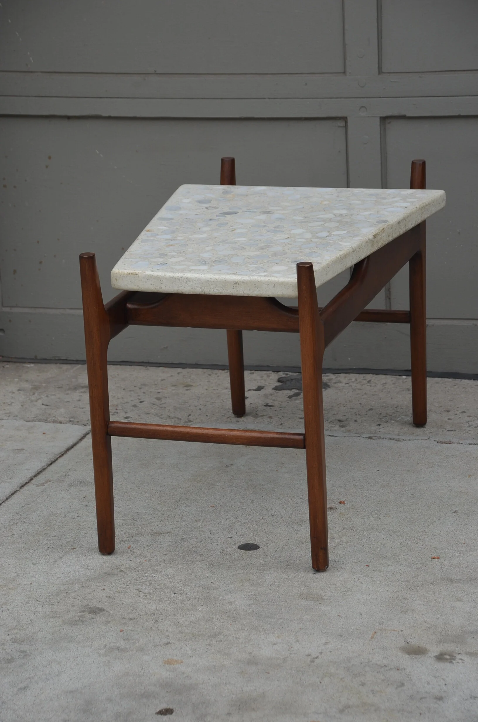 Rare Trapeze Terrazzo Side Table — Blend Interiors