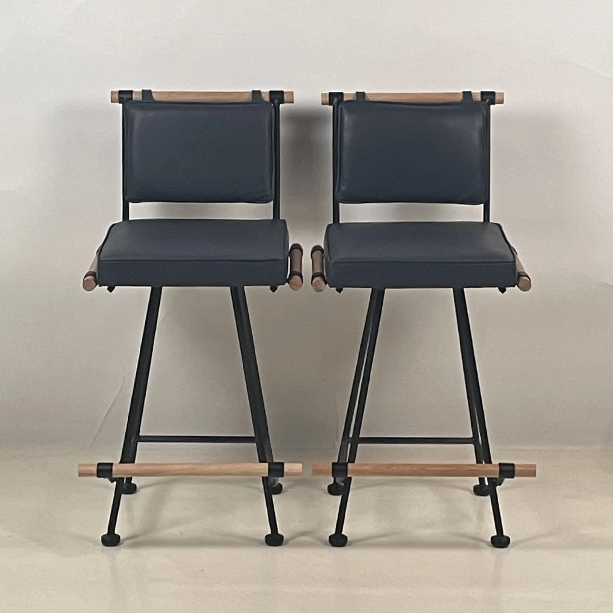 Pair of 'Antibes' Swiveling Counter Stools by Design Frères — Blend ...