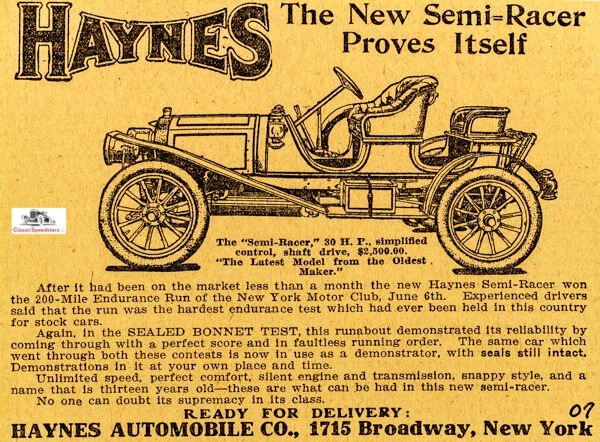 Haynes and the Blue Ribbon Speedsters — ClassicSpeedsters.com