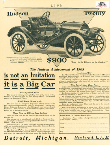 Hudson and the Mile-A-Minute Roadster — ClassicSpeedsters.com