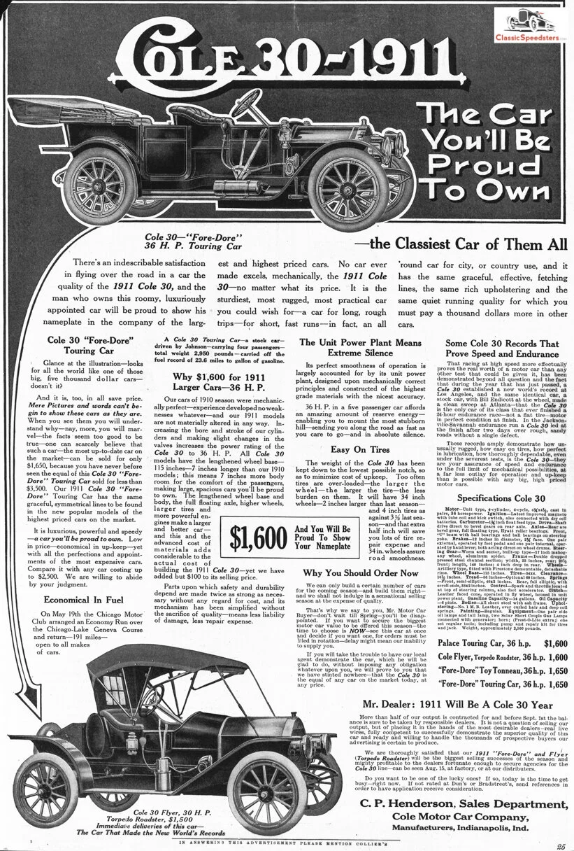 The Cole Speedster — ClassicSpeedsters.com