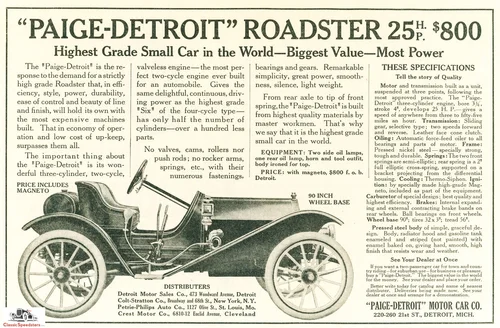 The Paige-Detroit Speedsters — ClassicSpeedsters.com