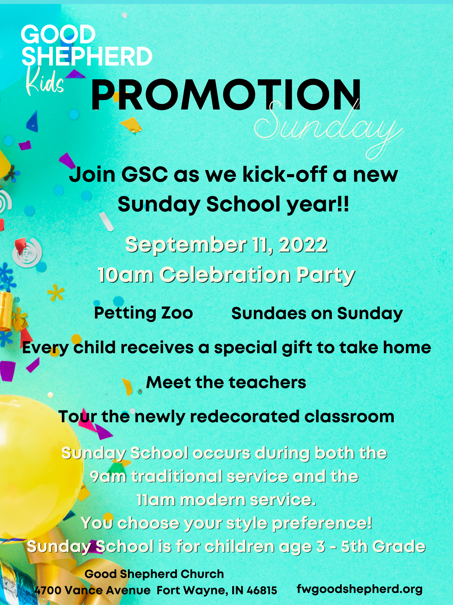 Sunday School Promotion Images