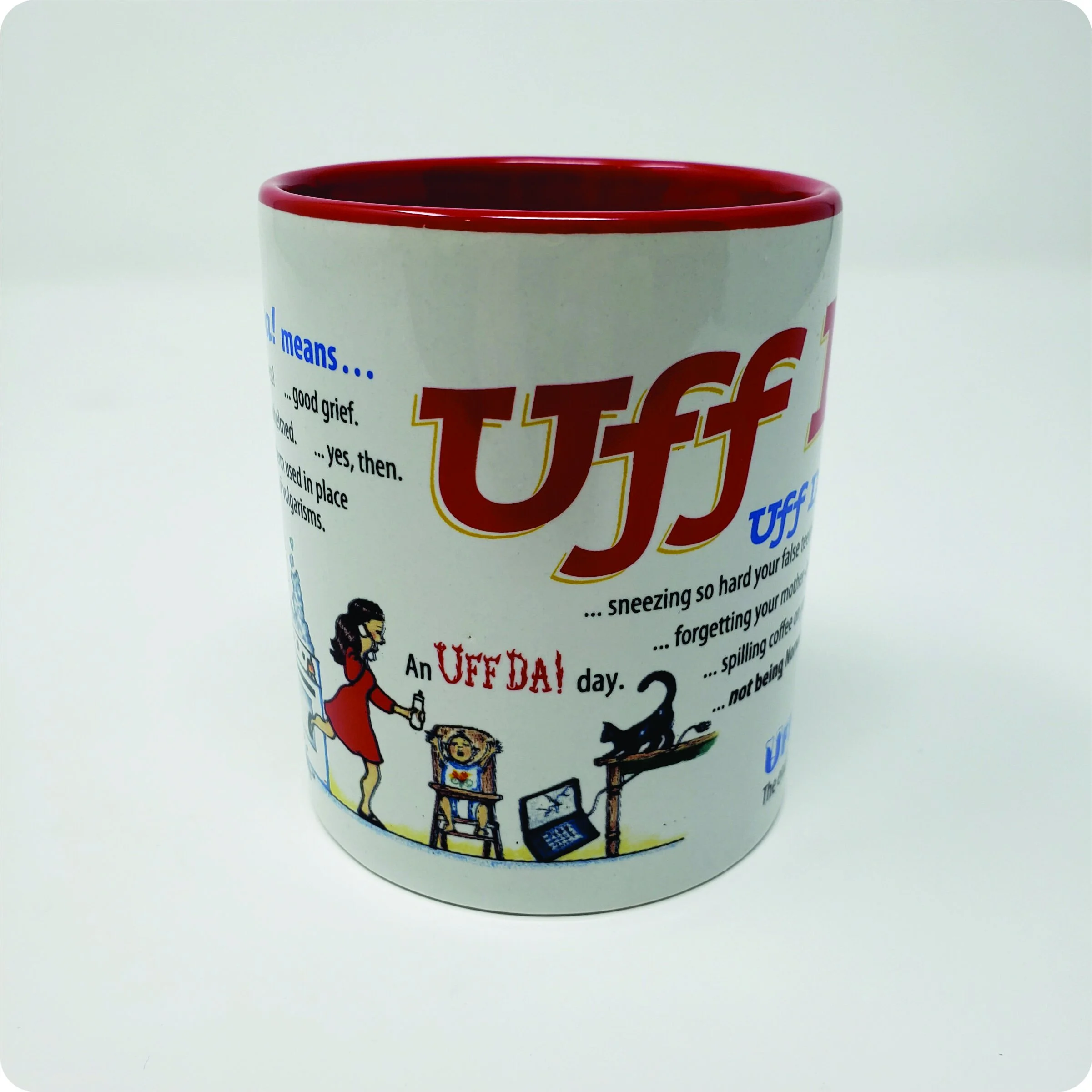Uff Da! Deluxe Coffee Mug — Hats Off