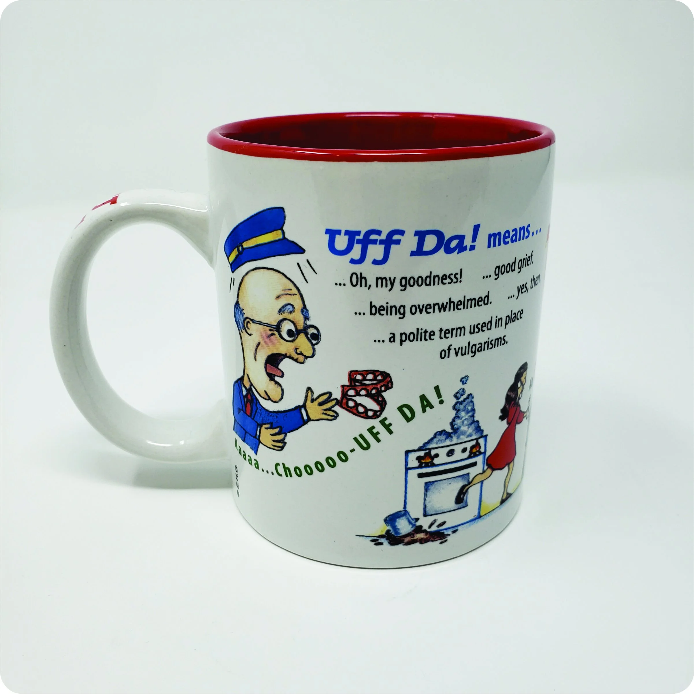 Uff Da! Deluxe Coffee Mug — Hats Off