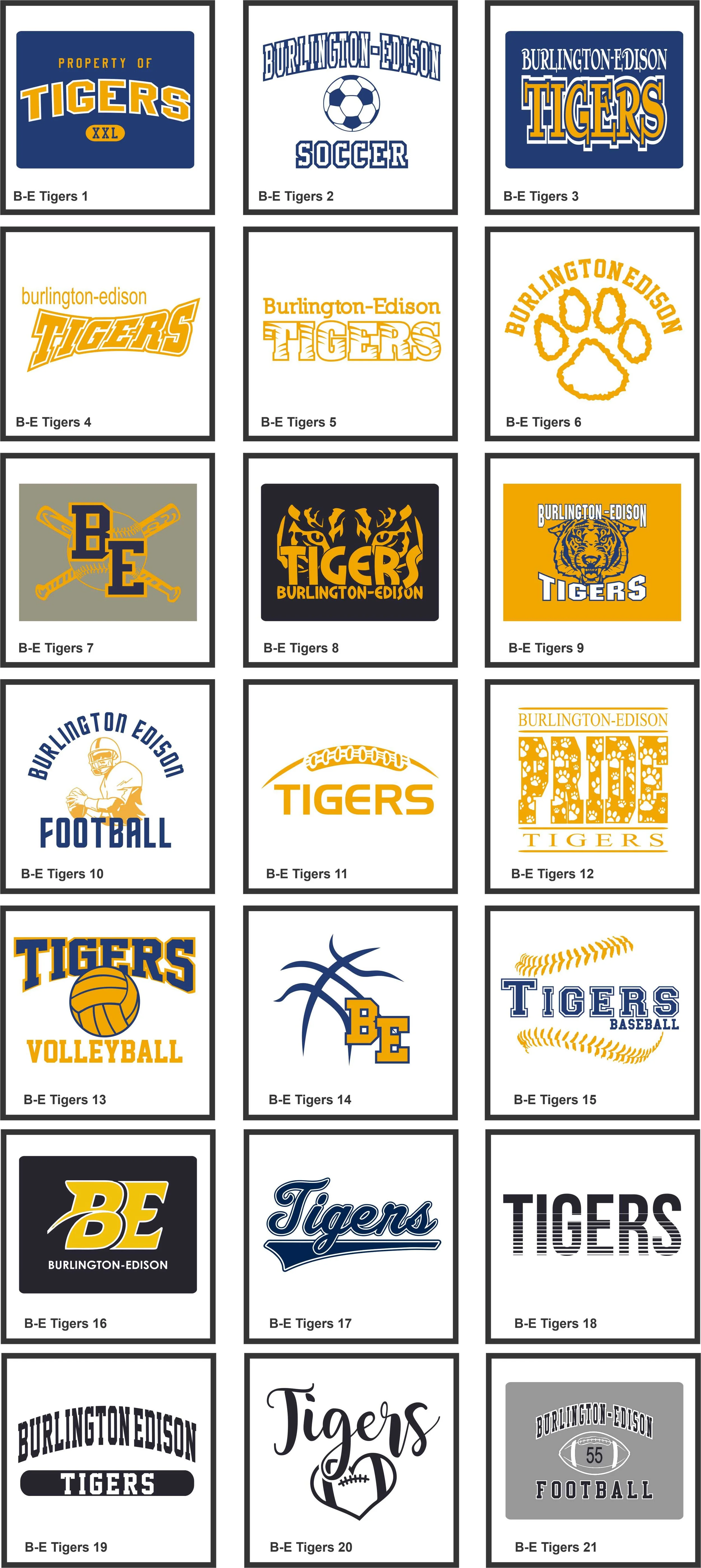 Burlington-Edison Tigers — Hats Off