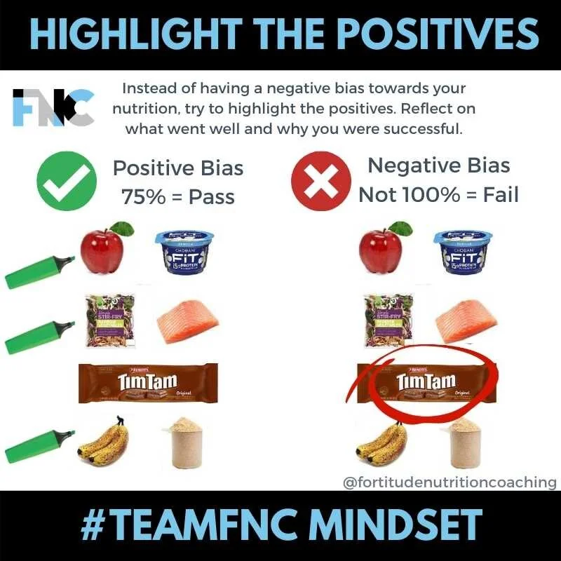 Fortitude Nutrition Coaching - Highlight the Positives