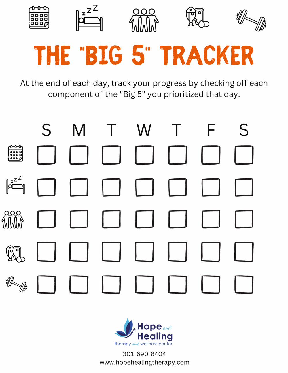 Free Printables — Hope and Healing Therapy and Wellness Center