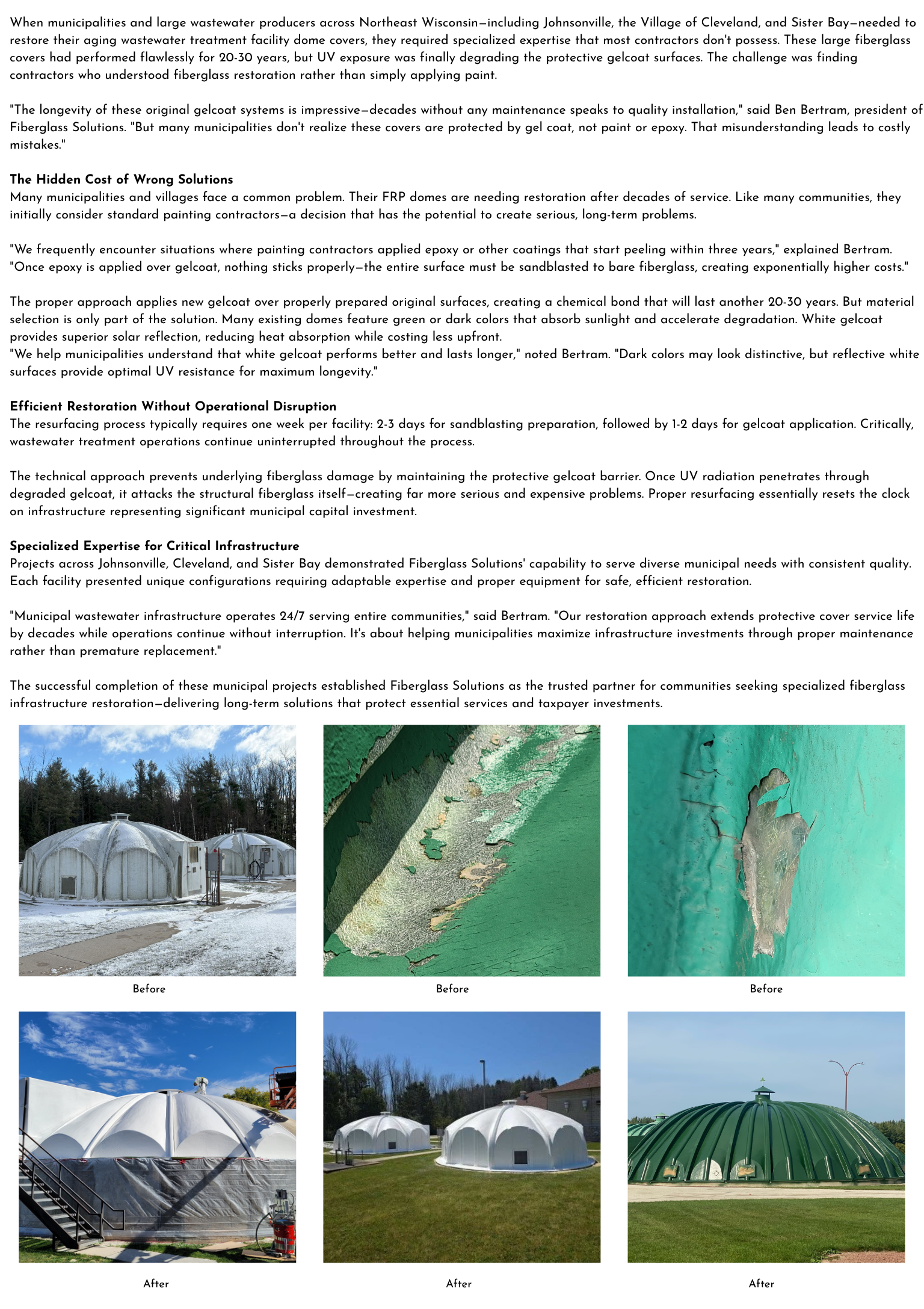 Extending Infrastructure Life for Wisconsin's Municipal Waste Water ...