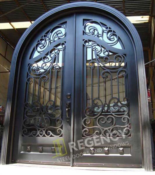 Wrought Iron Steel Entry Doors and Windows — Regency Steel Doors and ...