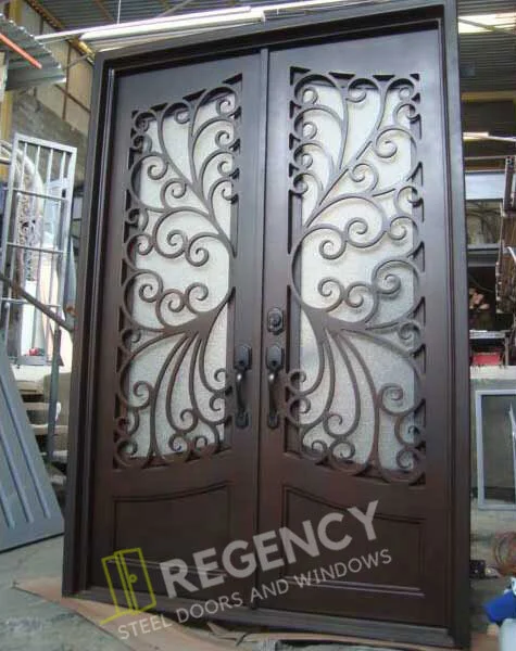 Wrought Iron Steel Entry Doors and Windows — Regency Steel Doors and ...