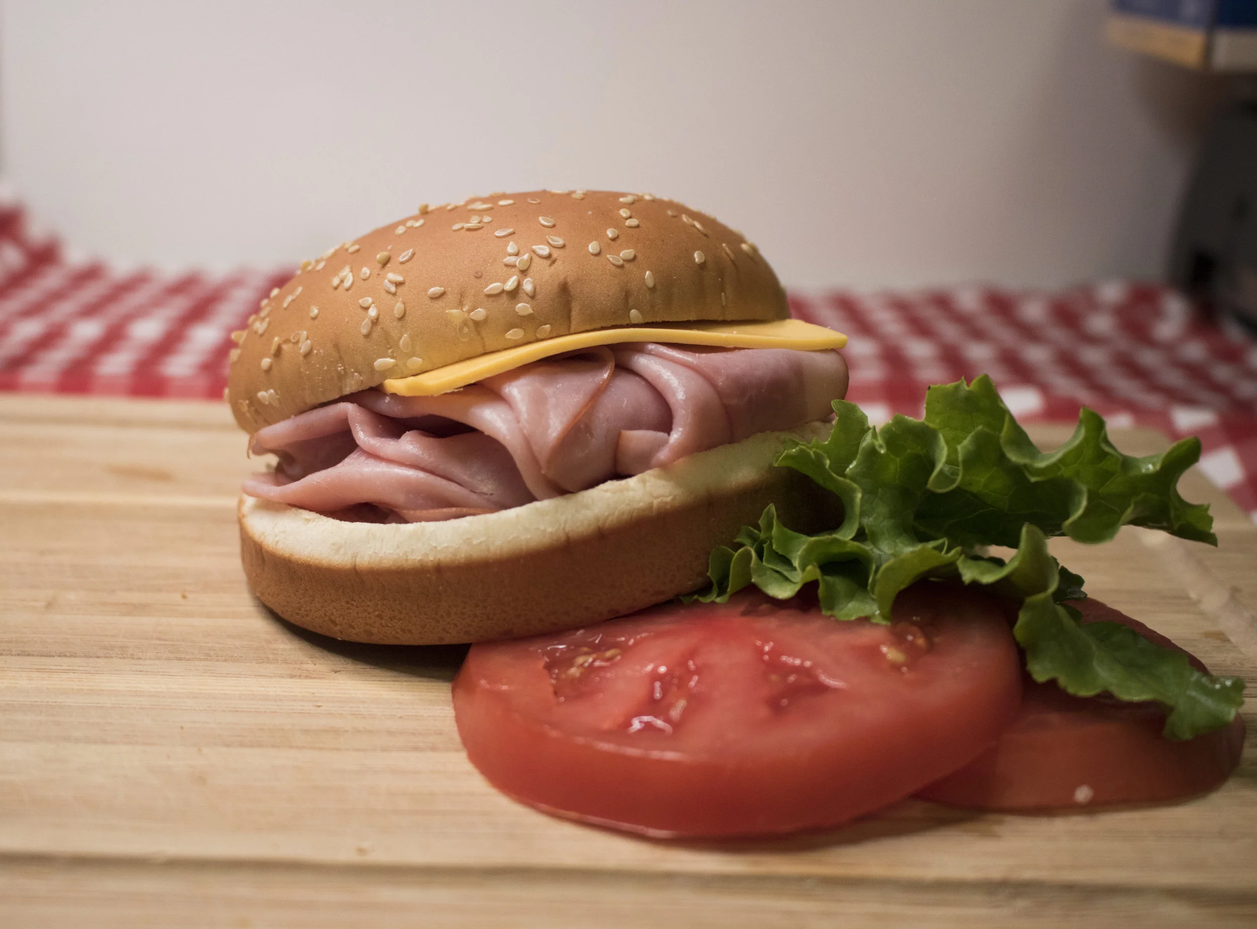 Ham & Cheese (roundbun) — Dakota Tom's Sandwiches