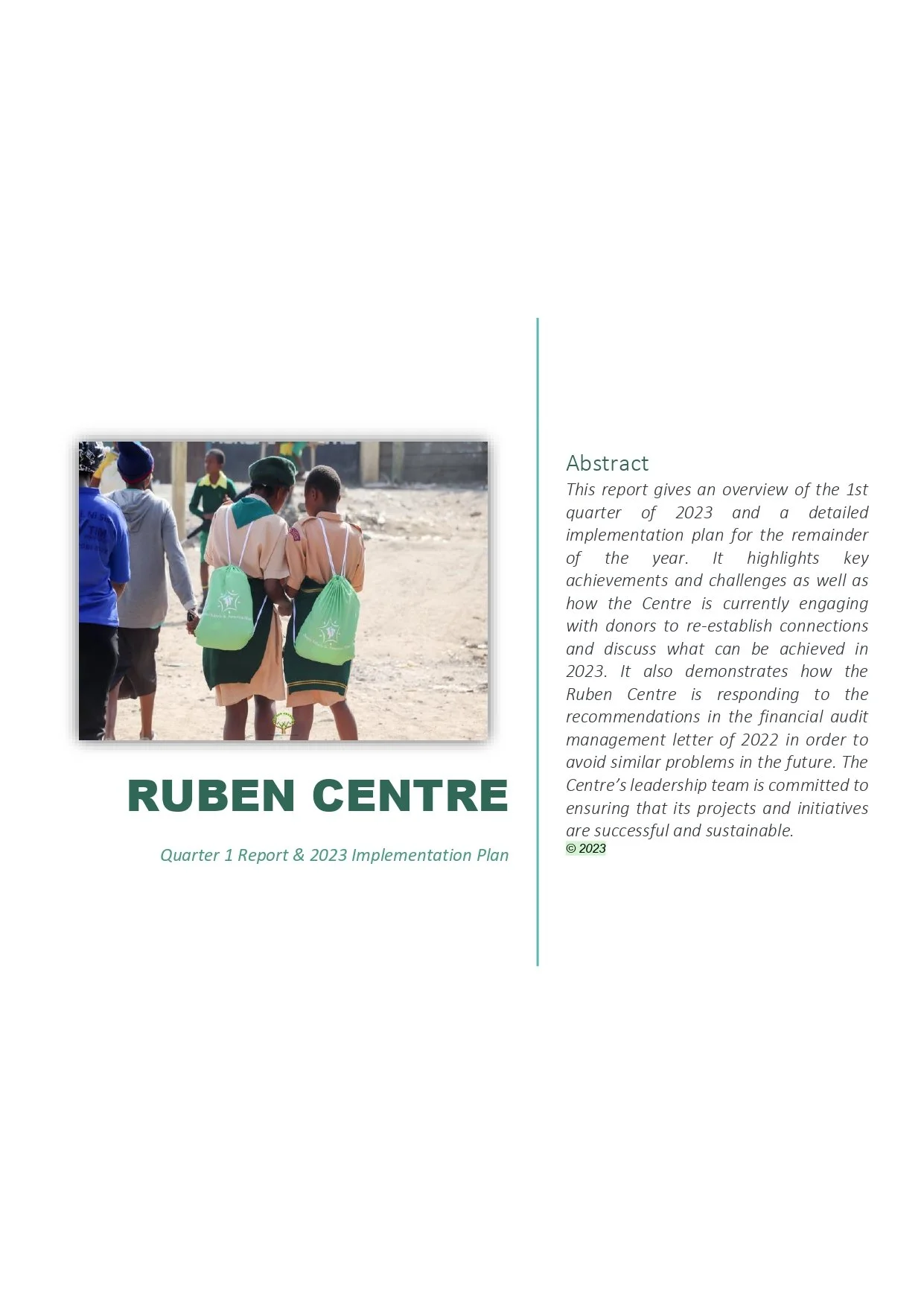 Further Documents — Ruben Centre