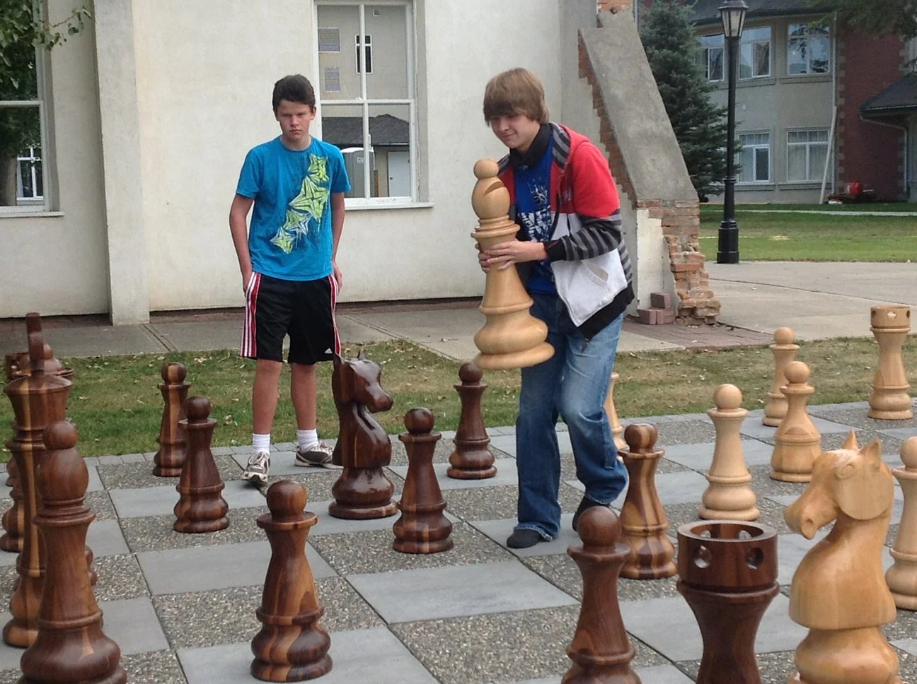Chess Club Plays Giant Exhibition Game Downtown — Galt Museum & Archives