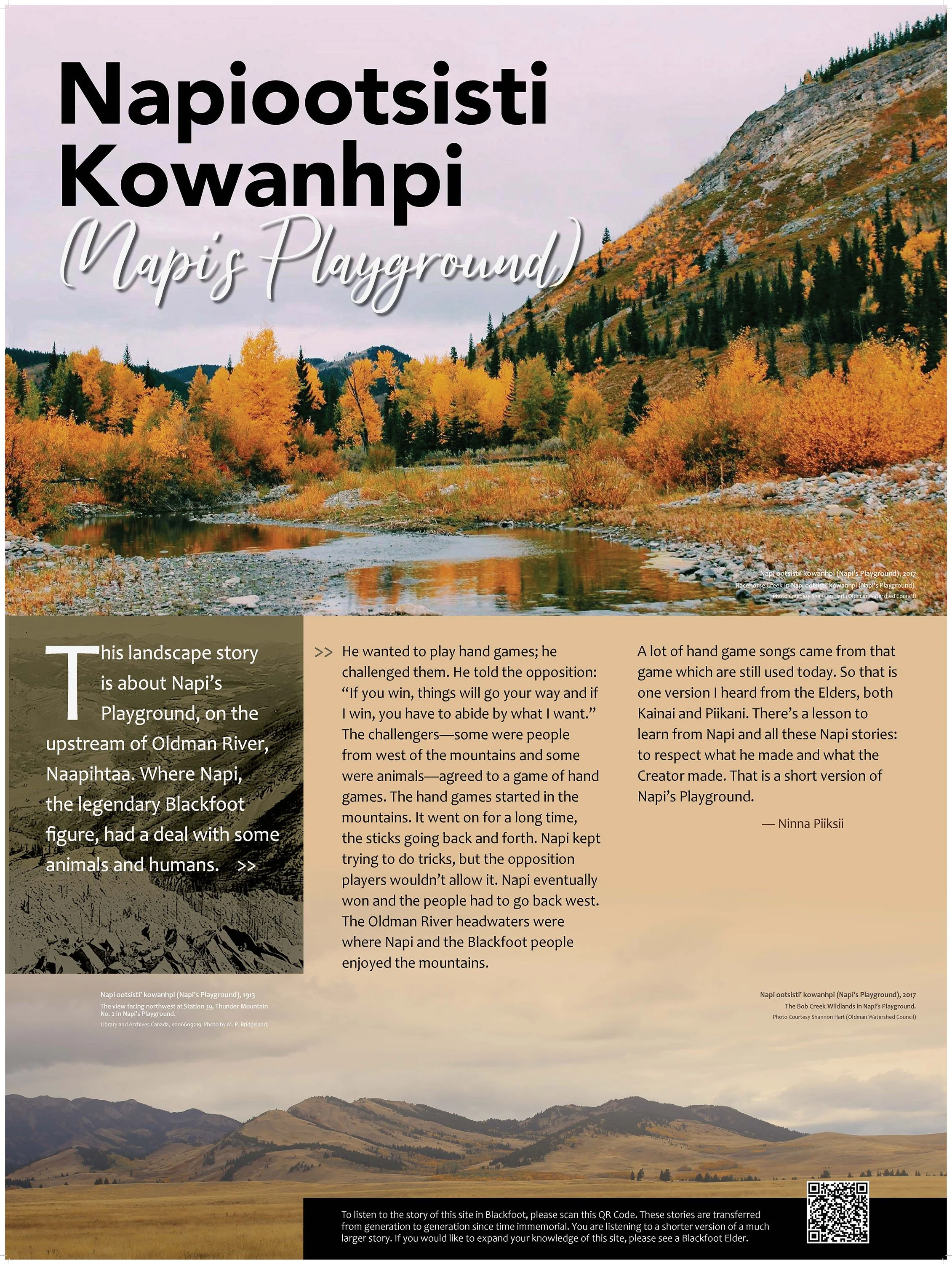 Nitsitapiisksakoo: Nitsitapii Landscapes Part 2 — Galt Museum & Archives