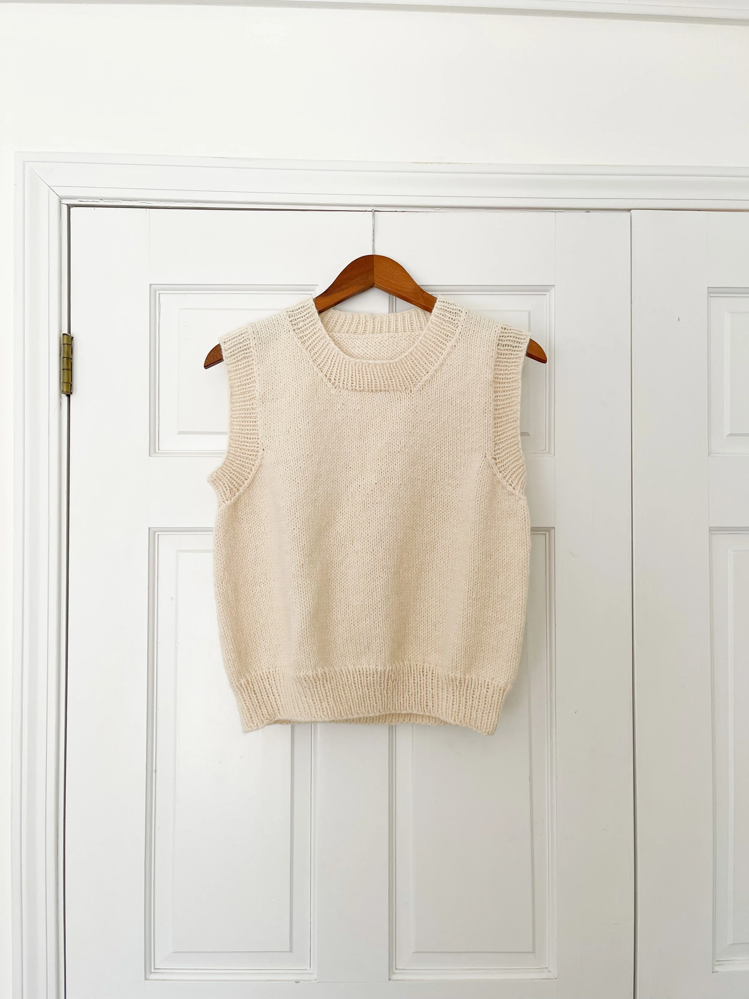Simple Sweater Vest Knitting Pattern | Open Trails Worsted Weight ...