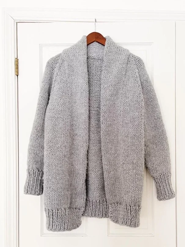 Shawl Collar Cardigan Knitting Pattern + Tutorial | Openlands Sweater ...