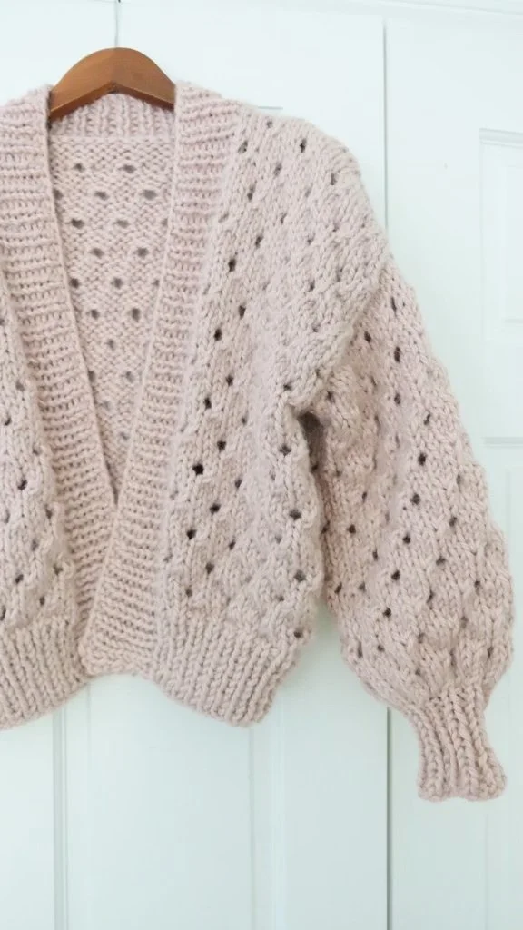 Knitting Cardigan Sweater Pattern + Tutorial | Simple Everyday Eyelet ...