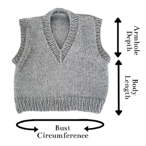 Chunky V-Neck Sweater Vest Knitting Pattern + Video Tutorial | The ...