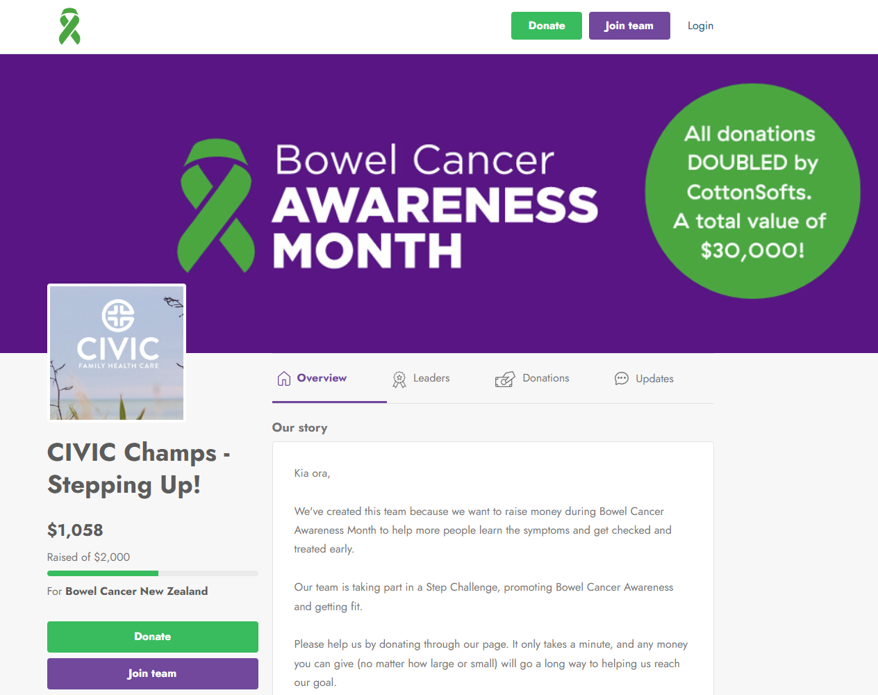 JUNE - BOWEL CANCER AWARENESS — CIVIC FAMILY HEALTH CARE
