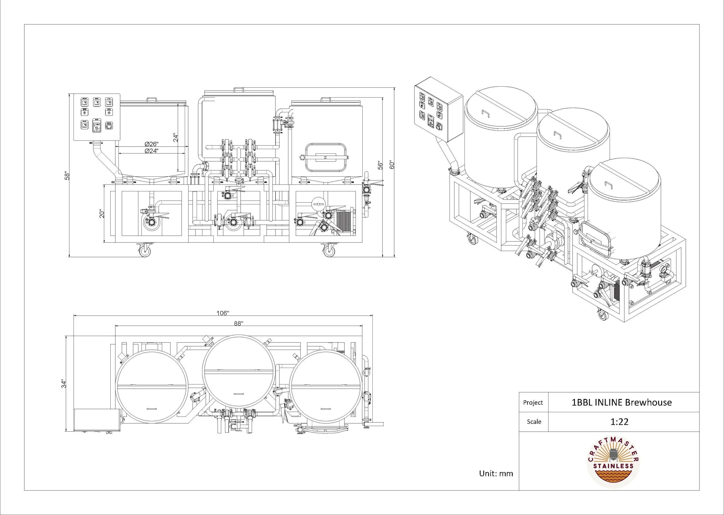 1BBL Game Changer Nano Brewhouse System