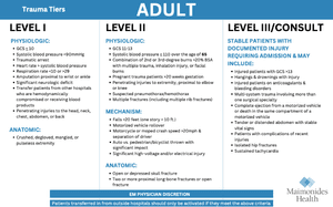 POTD: Trauma Level 1 vs. Level 2 vs. Level 3 — Maimonides Emergency ...