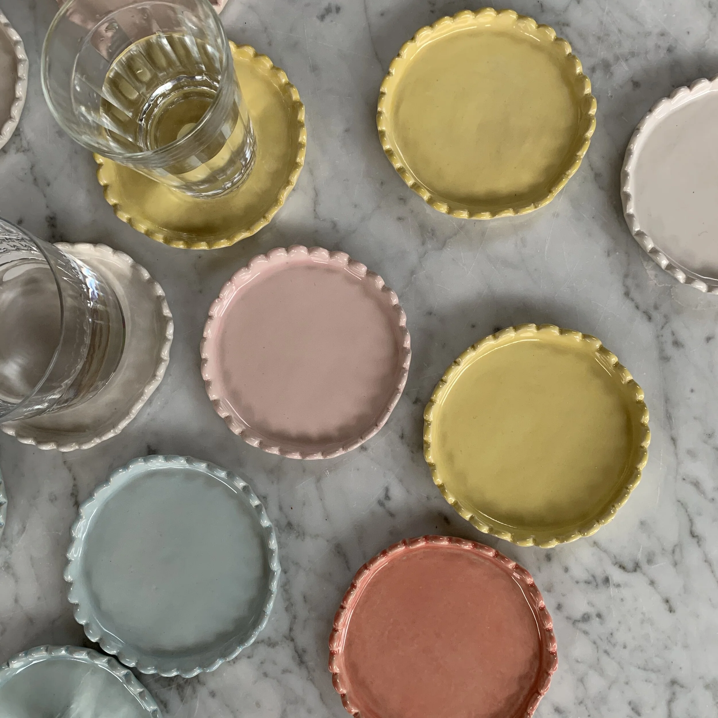 Scalloped Edge, Tableware, ceramic, Pottery — KCHossack Pottery