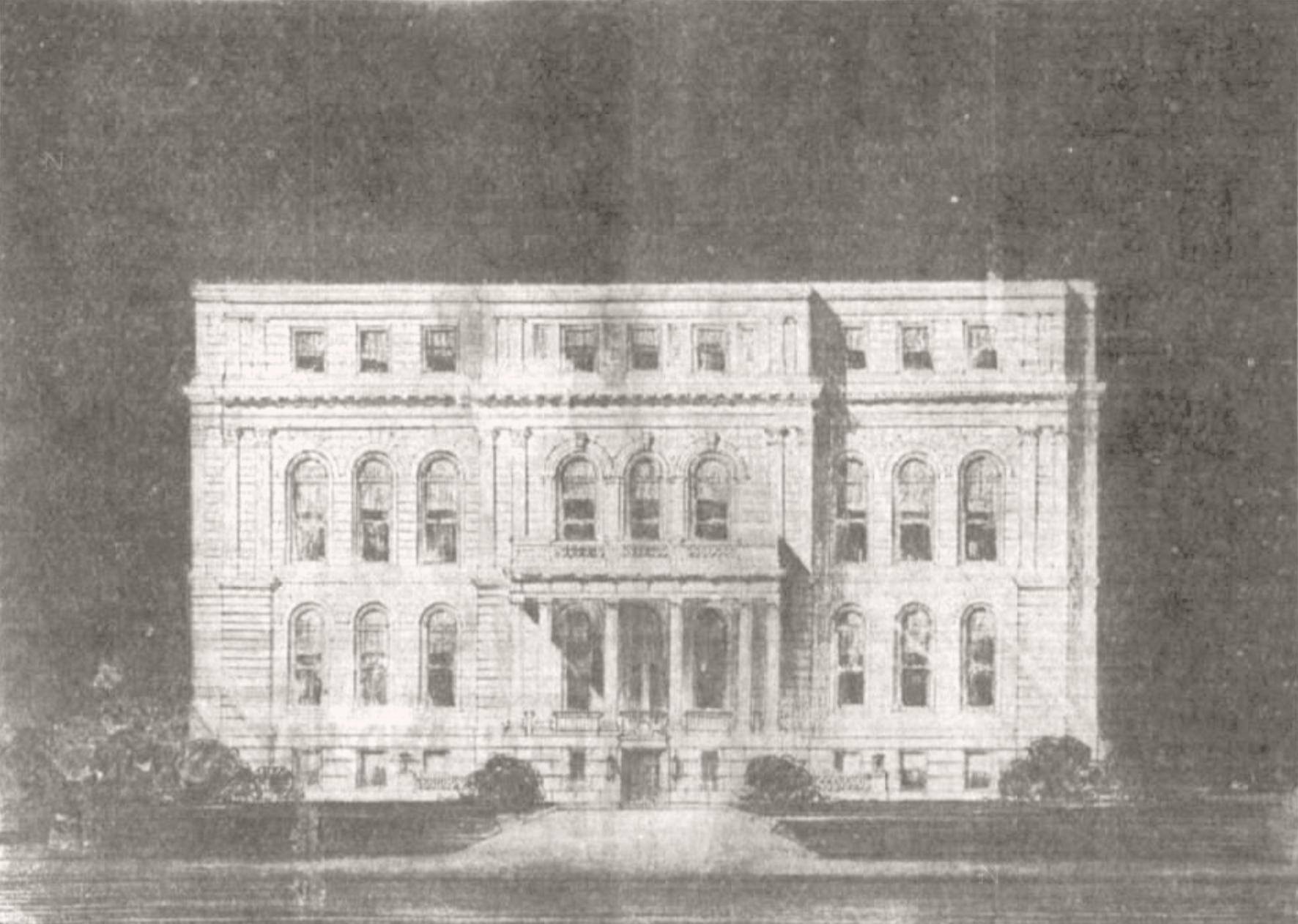 May 15, 1936: PROPOSED COURT HOUSE DESIGN — Porter County Museum