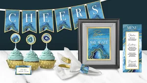 Geode Party Decor — Pixels & Pop