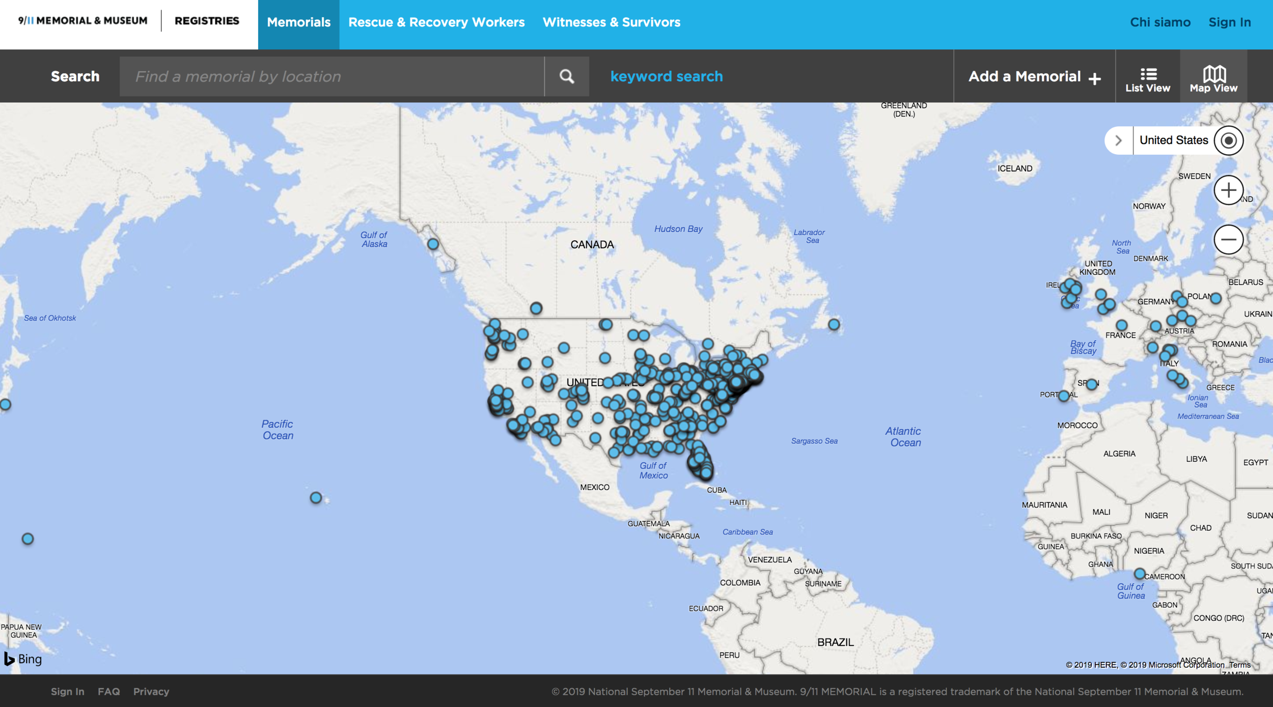 Memorials Database — 9/11 Remembered