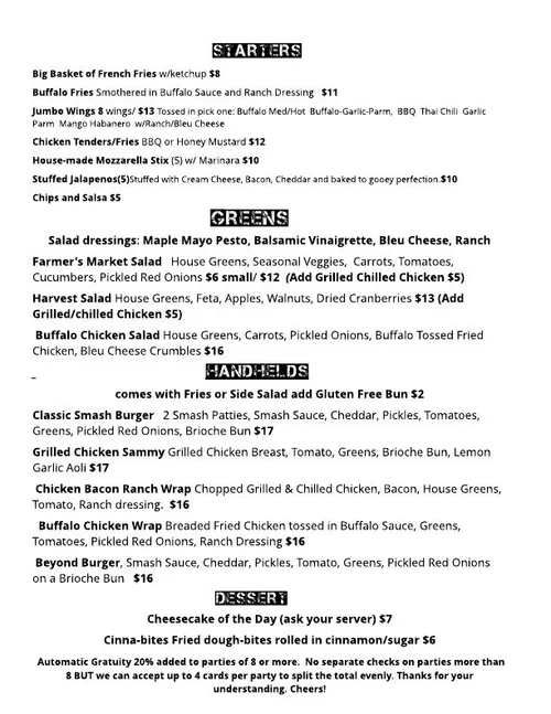 Brewery Kitchen — Slate Town Brewing Company