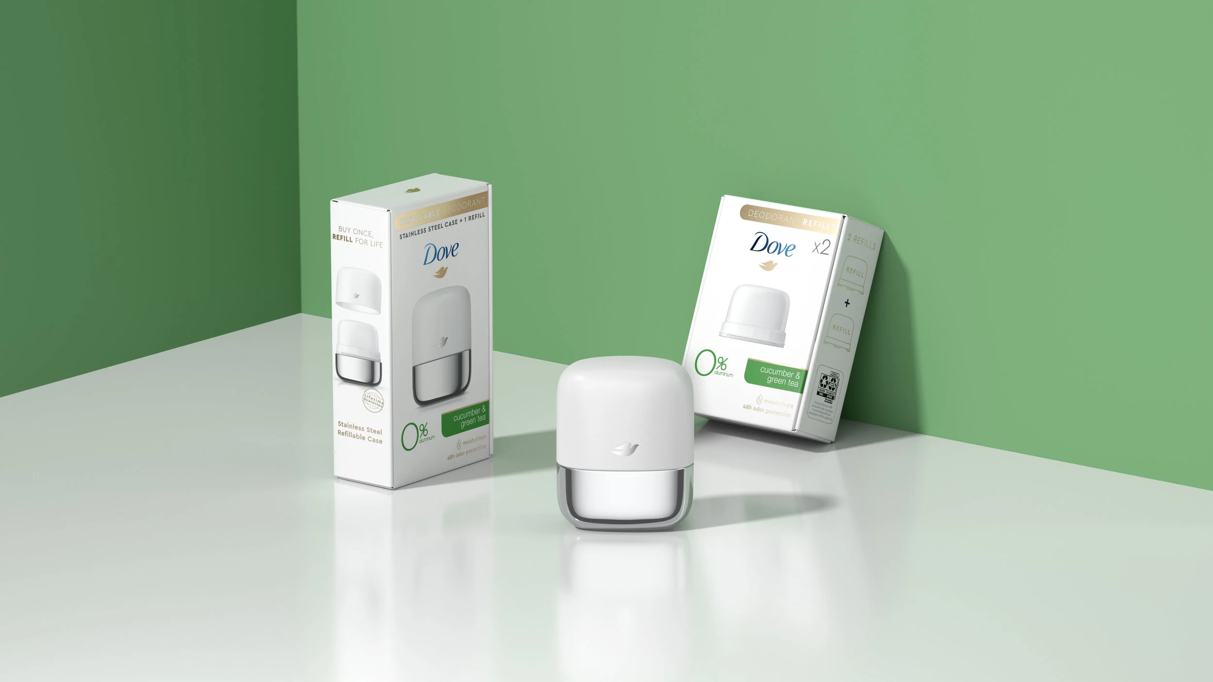 CRX Design | Dove Refillable Deodorants