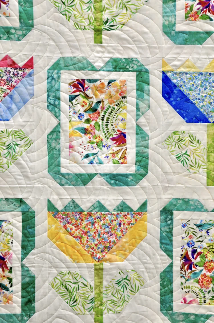 Tulips to Tango Quilt Pattern, (PDF) — Create Joy Project