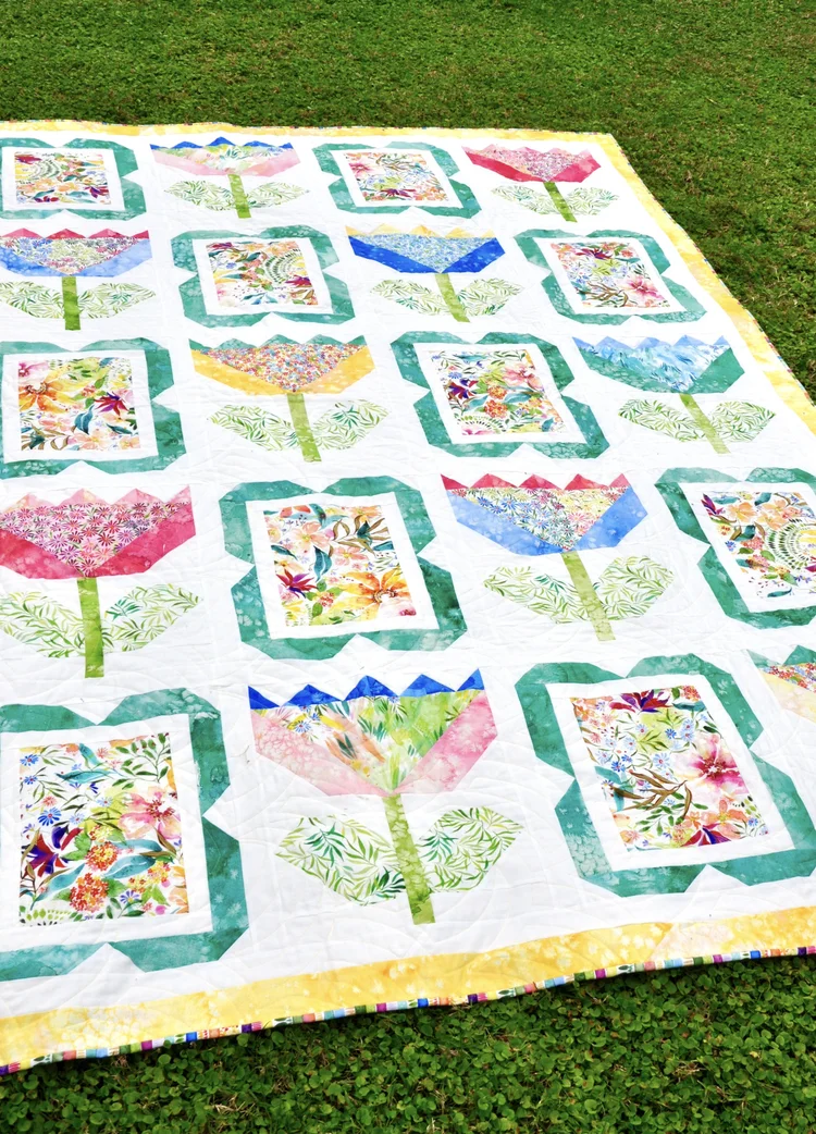 Tulips to Tango Quilt Pattern, (PDF) — Create Joy Project