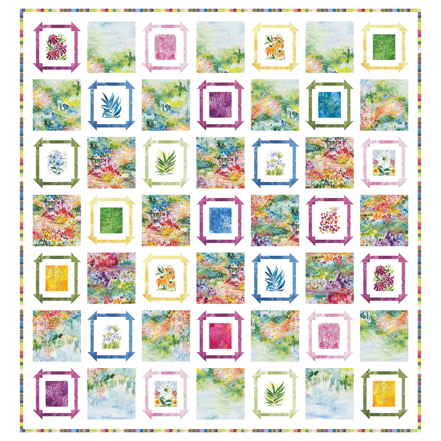 Watercolor Swirl Quilt Pattern Digital download by Create Joy Project ...