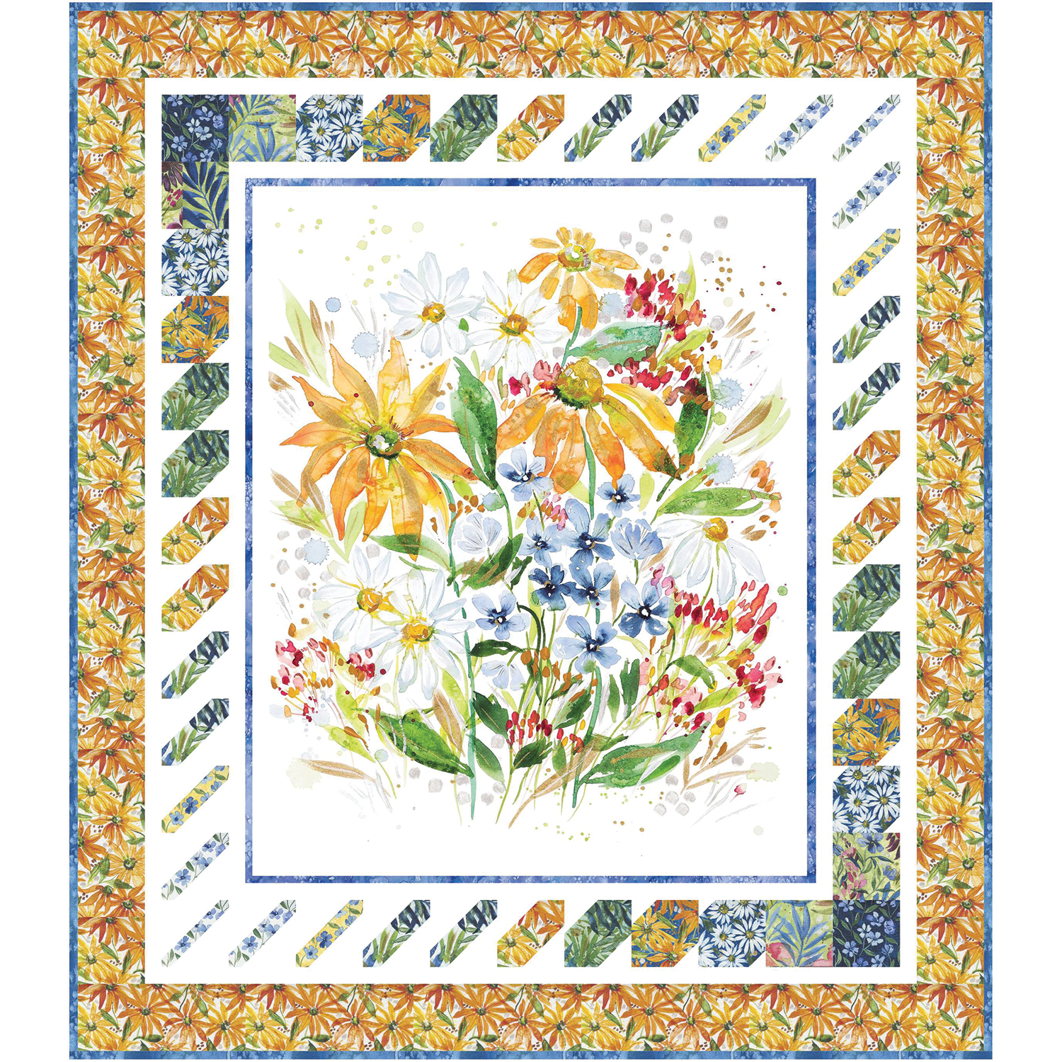 Watercolor Swirl Quilt Pattern Digital download by Create Joy Project ...