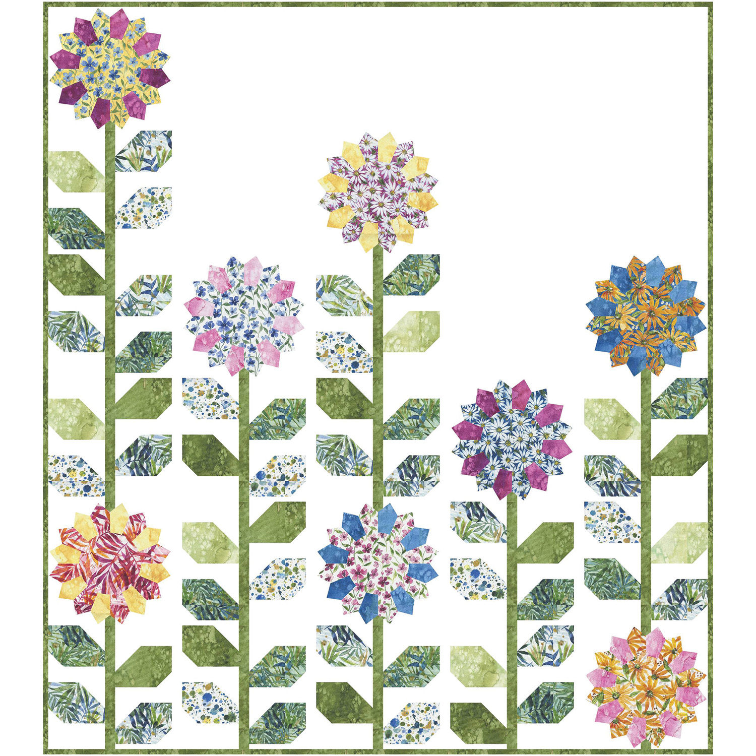 Watercolor Swirl Quilt Pattern Digital download by Create Joy Project & Natalie Crabtree ...