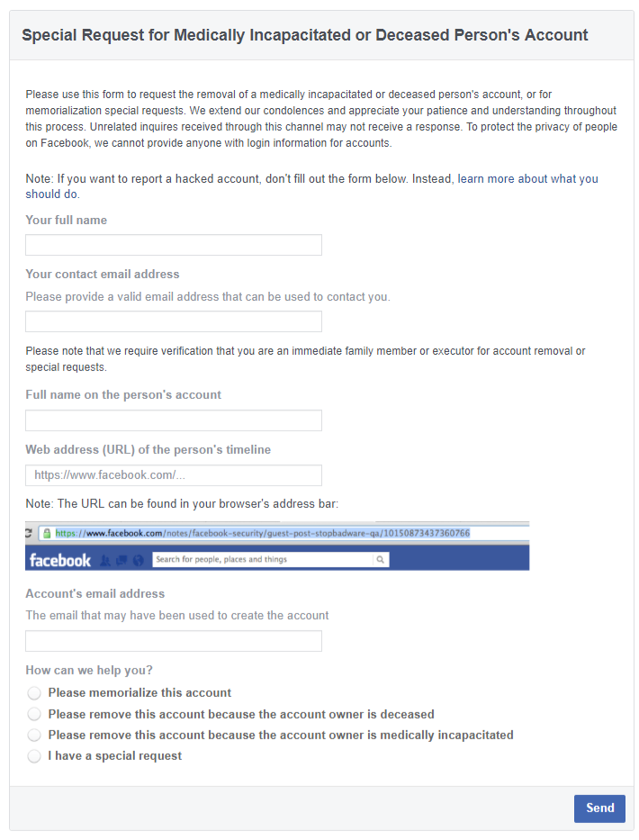 4 Options for Memorializing a Facebook Account — GriefPlan.com with Dr ...