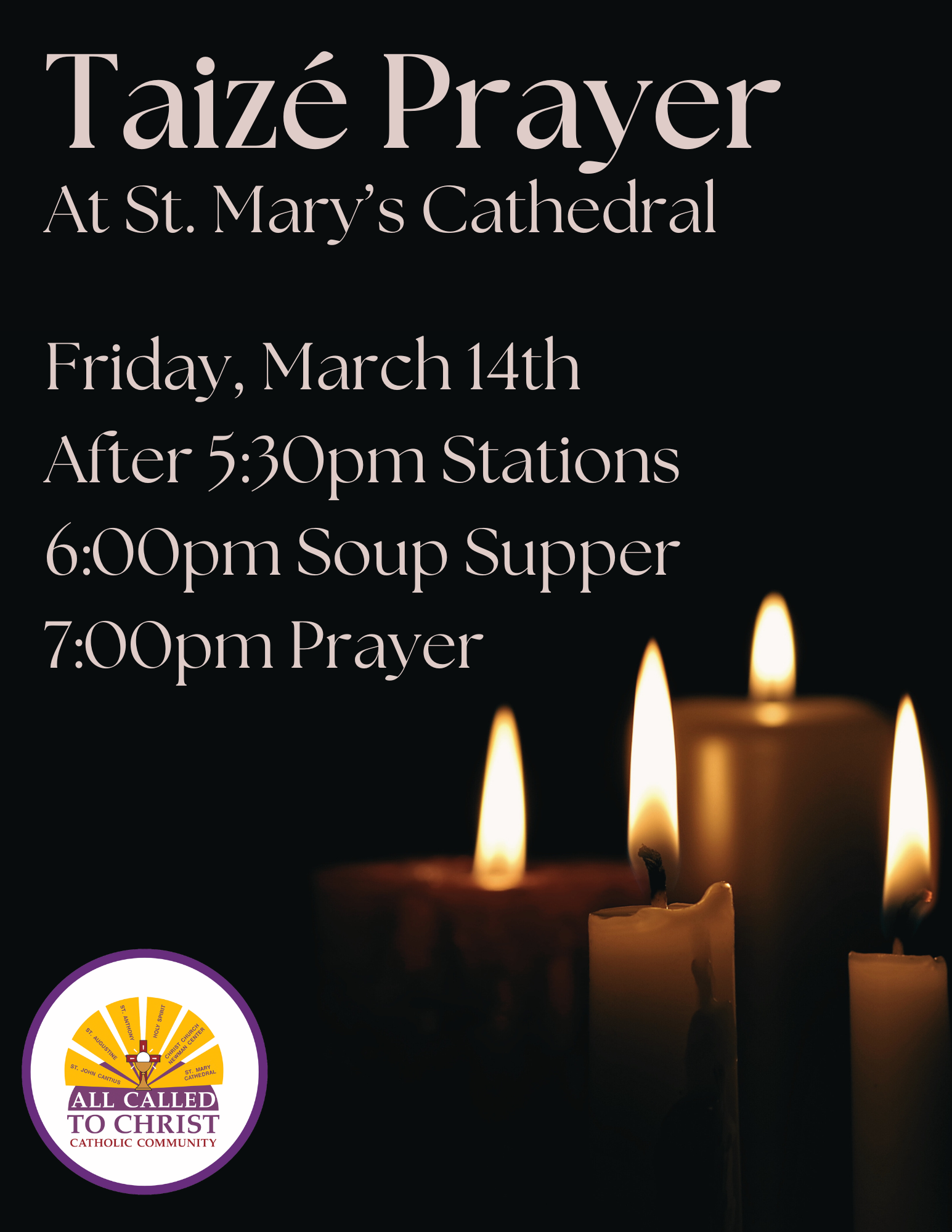 Upcoming Events — St. Mary's Cathedral